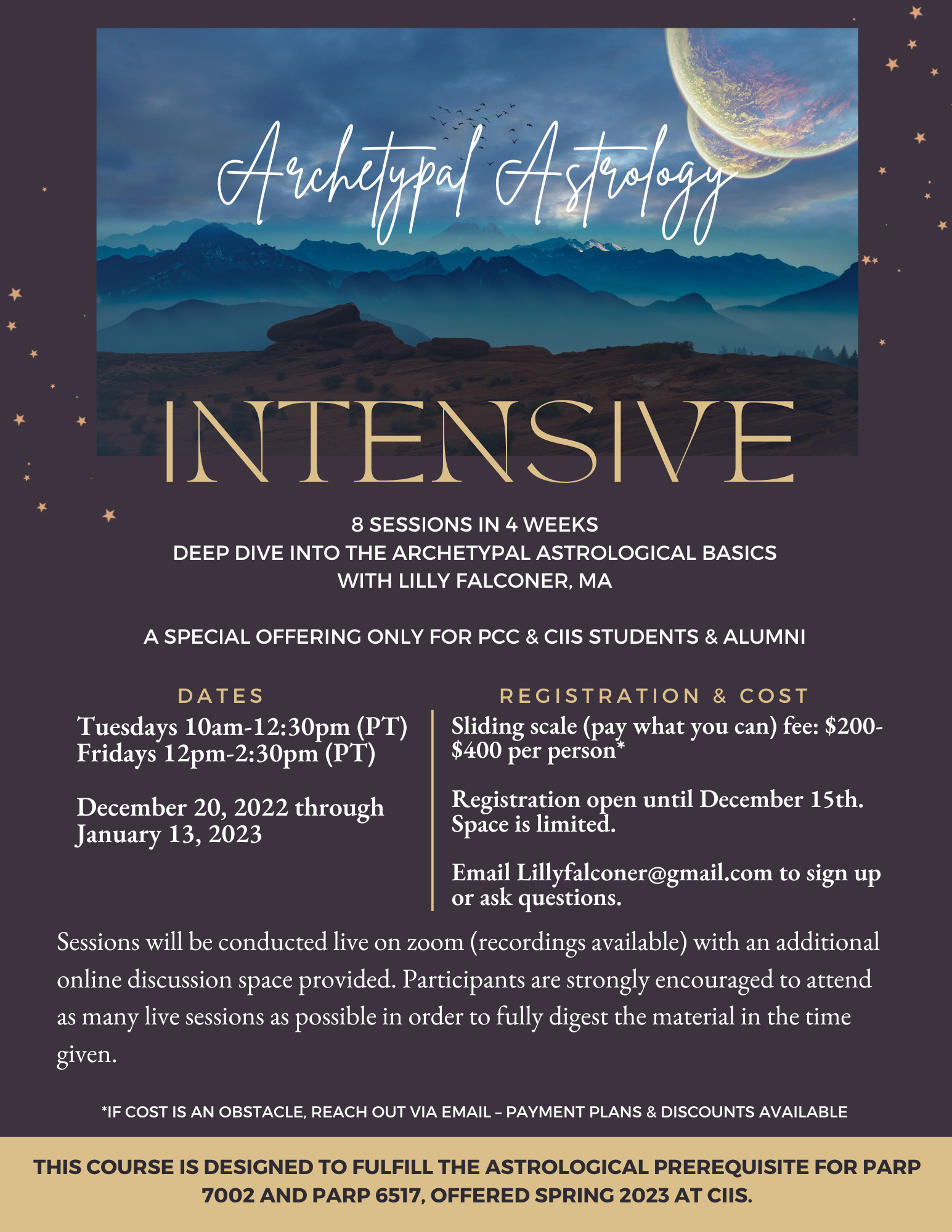 Basics of Archetypal Astrology Intensive – Lilly Falconer, M.A.